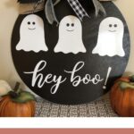 "Hey Boo!" Halloween Wood Sign - Curious Creative