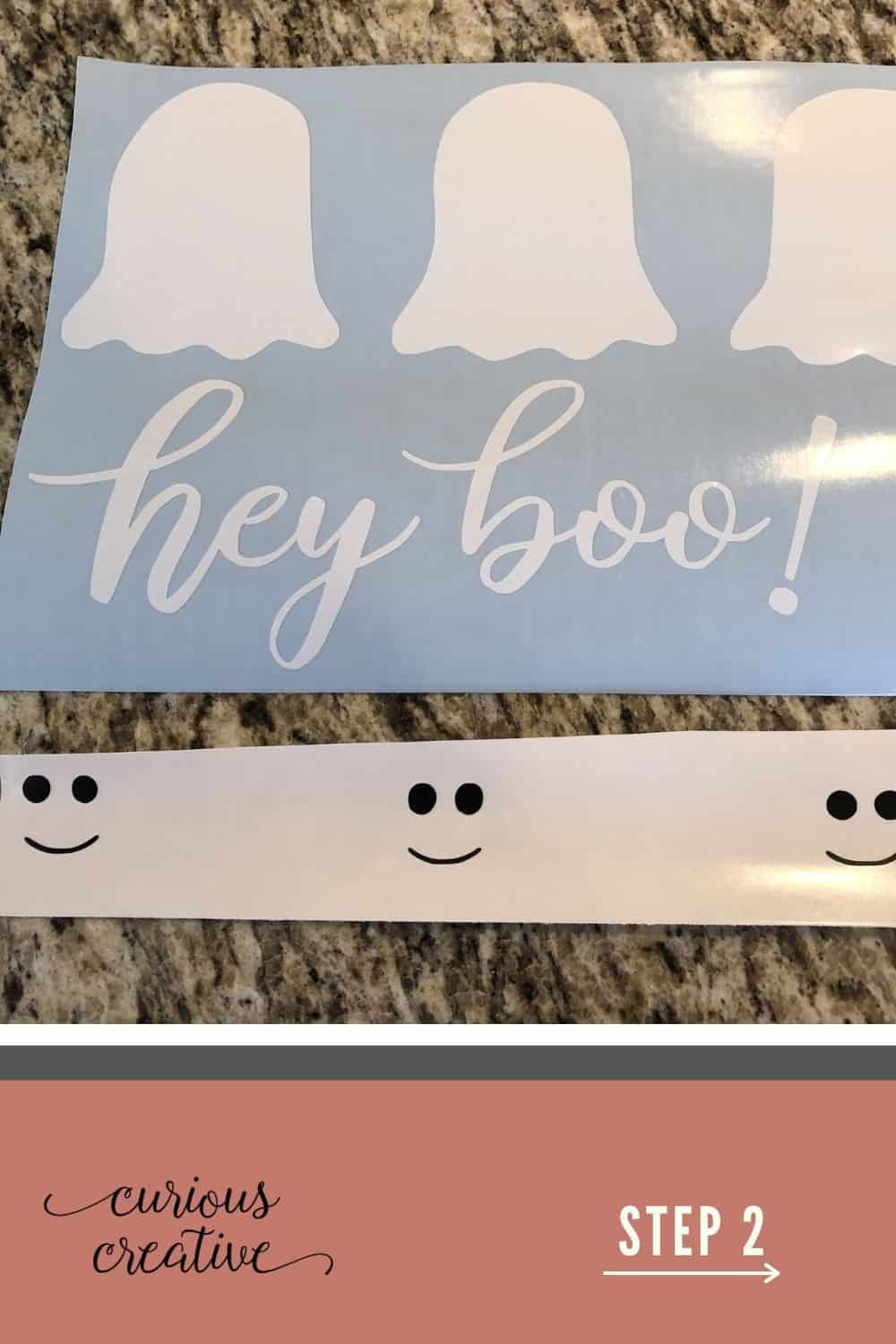 "Hey Boo!" Halloween Wood Sign - Curious Creative Studio