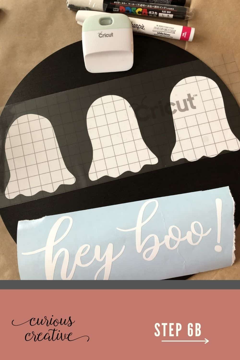 "Hey Boo!" Halloween Wood Sign - Curious Creative Studio