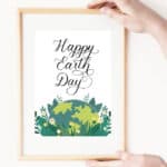 Happy Earth Day - In Calligraphy - Curious Creative Studio