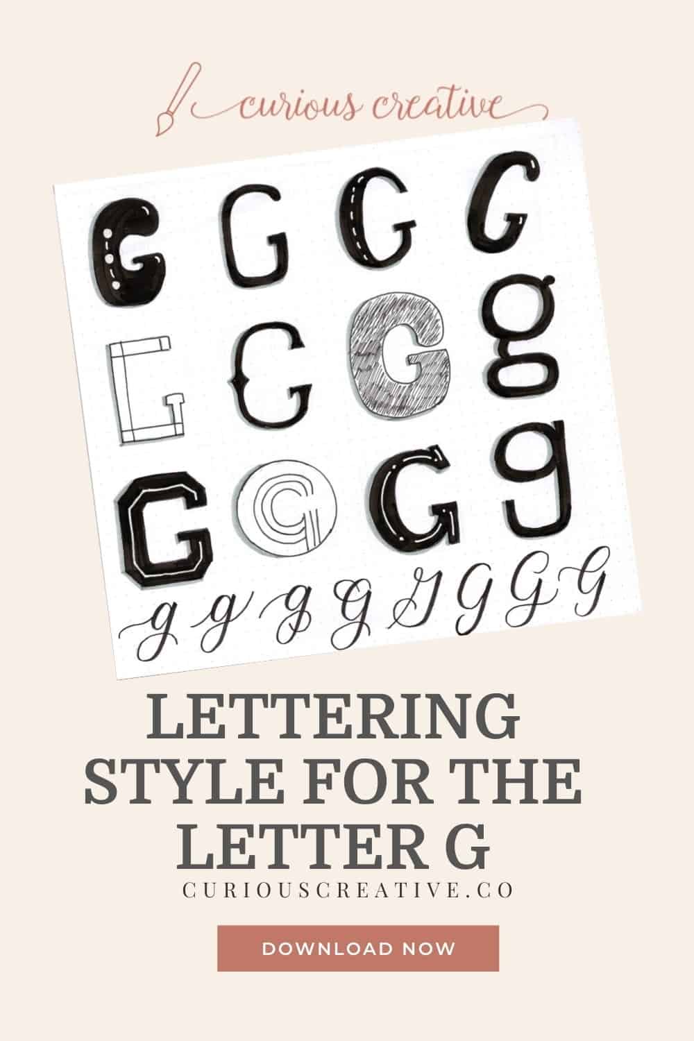 20 Ways to Draw the Letter G Using Hand Lettering and Calligraphy ...