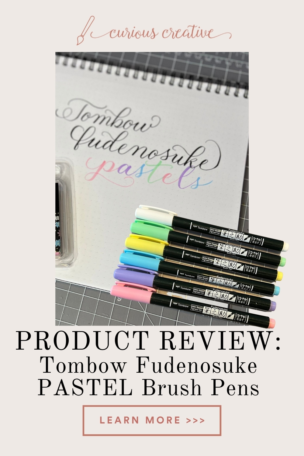 What I Love About the Tombow Fudenosuke PASTEL Brush Pens - Curious ...