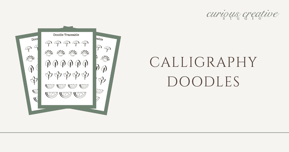 Calligraphy Doodles to Practice Your Thick and Thin Strokes - Curious ...