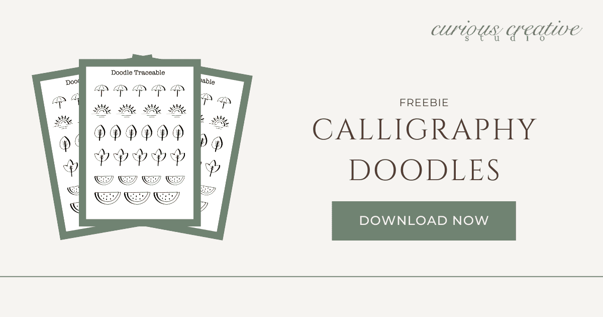 Calligraphy Doodles to Practice Your Thick and Thin Strokes - Curious ...