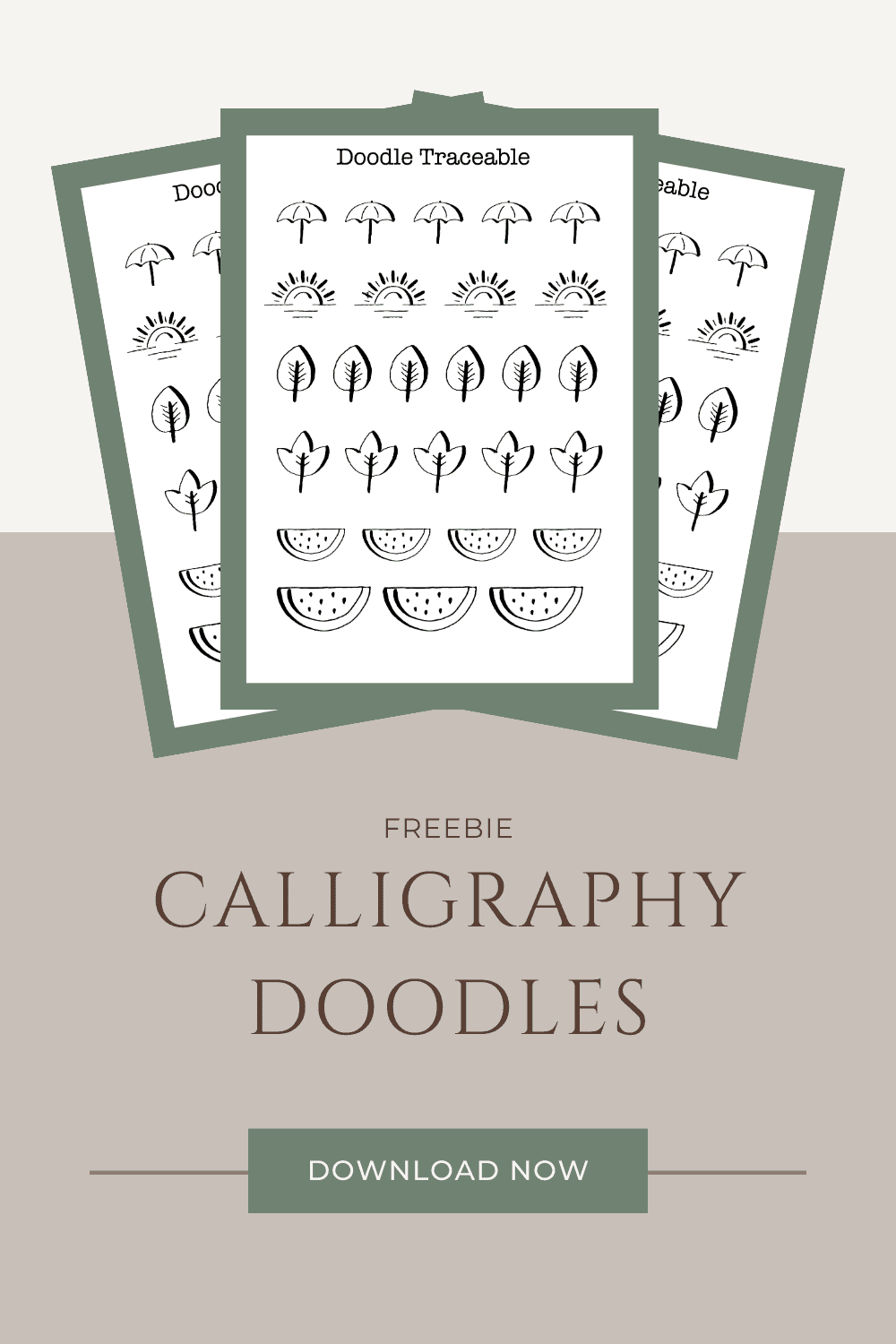 Calligraphy Doodles to Practice Your Thick and Thin Strokes - Curious ...